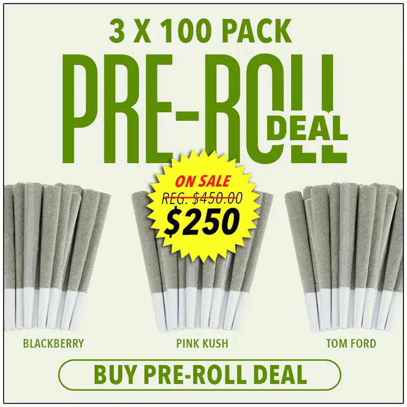 3 X 100 Pack Pre-Roll Deal | Medical Marijuana Pot